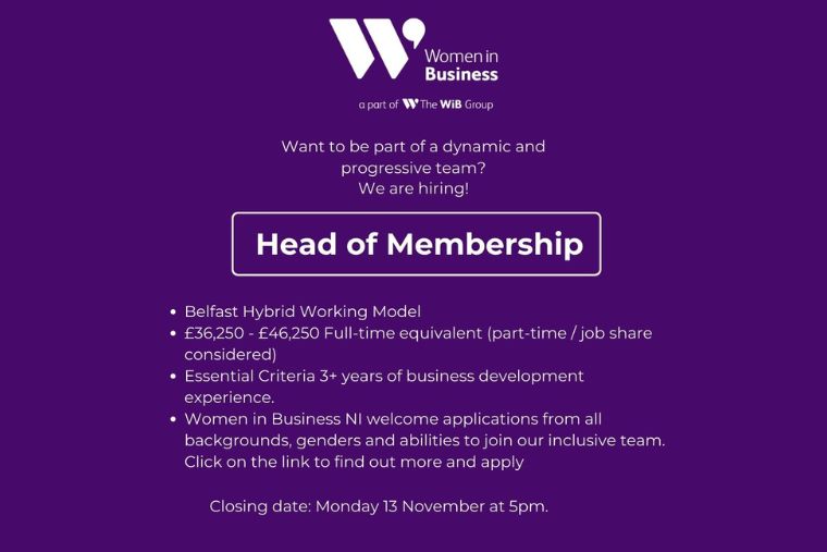 Women in Business is hiring! | Women in Business NI
